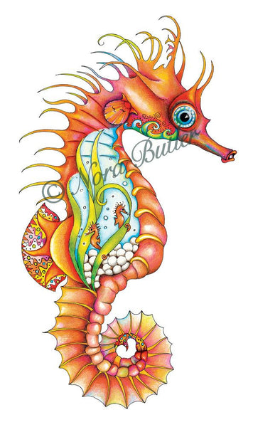 Nora Butler | Reef Rider Seahorse Limited Edition Print – Nora Butler ...