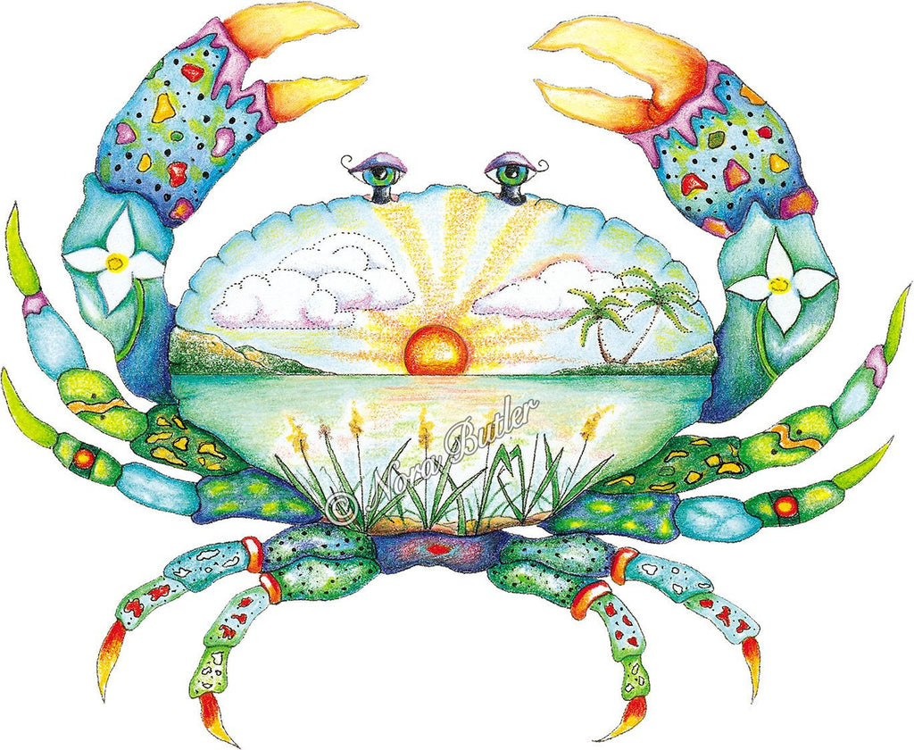 Nora Butler | Tropical Crab Limited Edition Prints – Nora Butler Designs