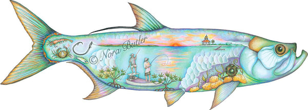 Nora Butler | Tarpon Tribute Limited Edition Print – Nora Butler Designs